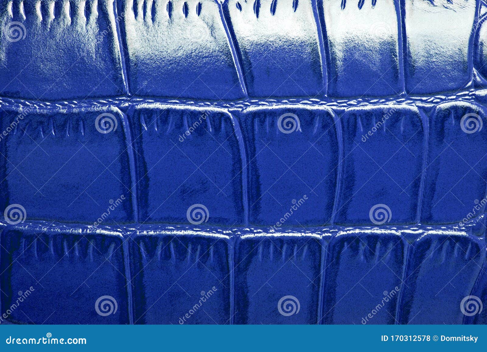 Blue Crocodile Leather Texture Stock Photo - Image of color, artificial ...