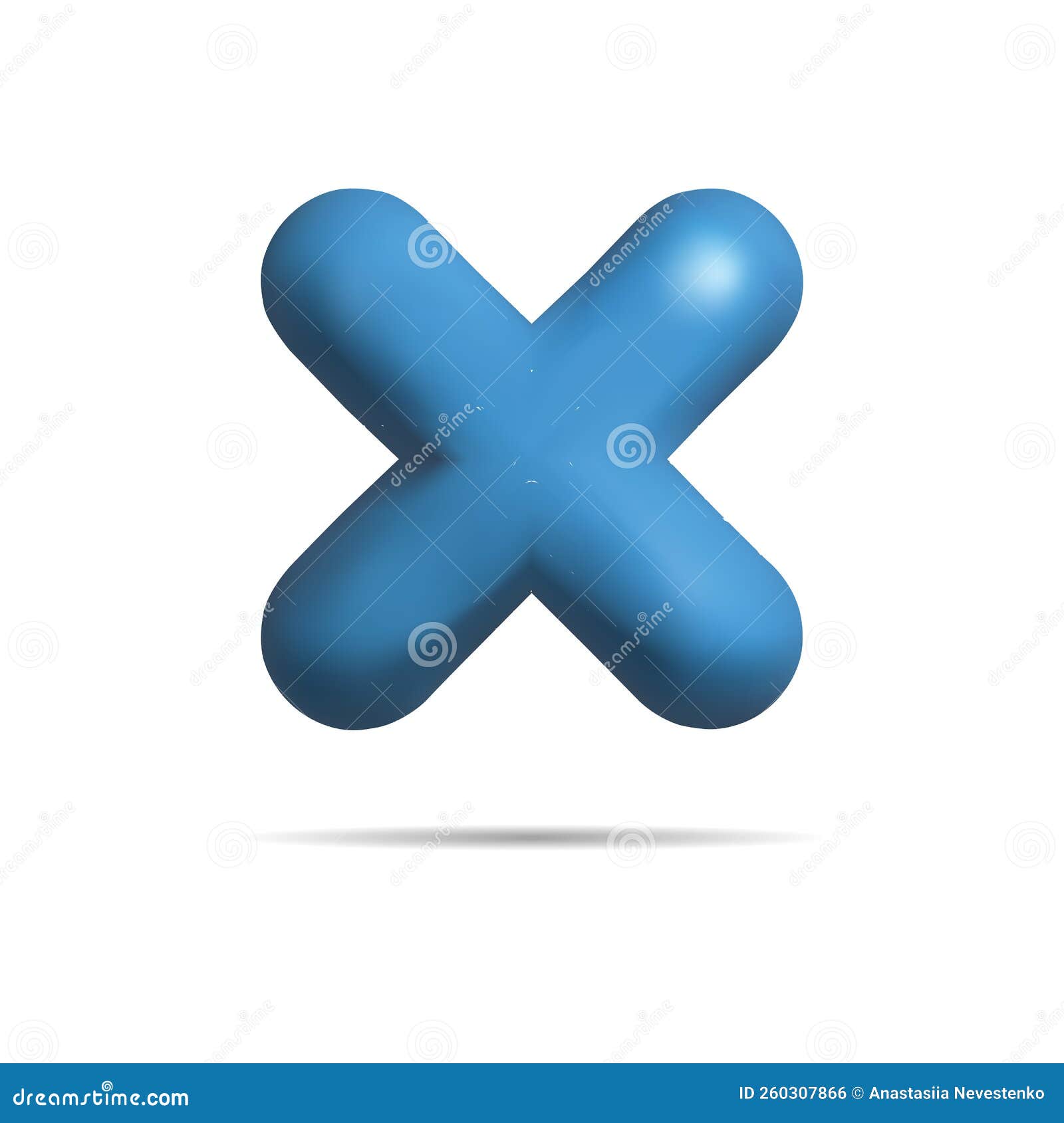 Blue Cross 3d Render Icon. Design Element for Web Applications and ...