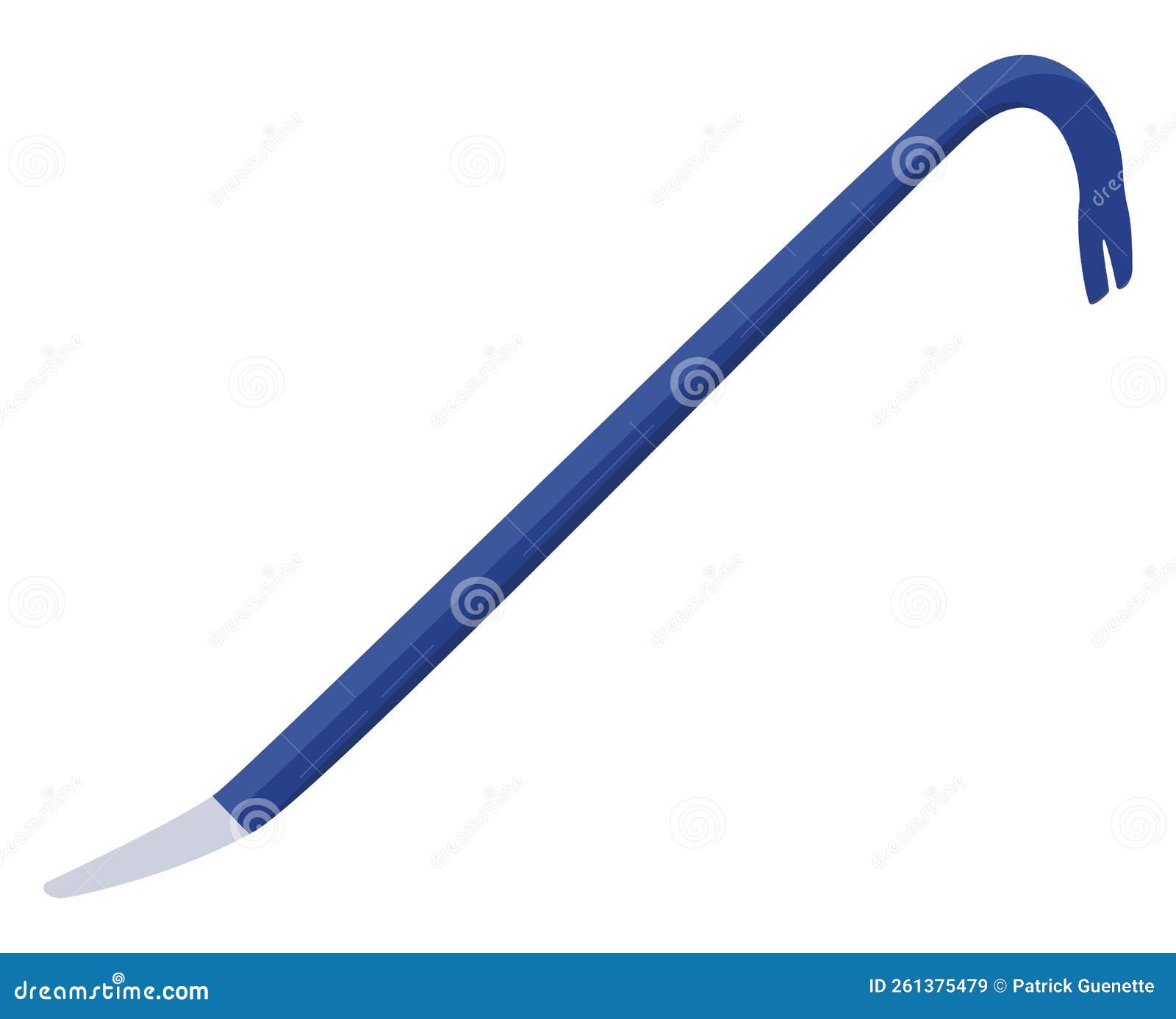 Blue Crowbar Icon Isolated On Transparent Background. Royalty-Free ...