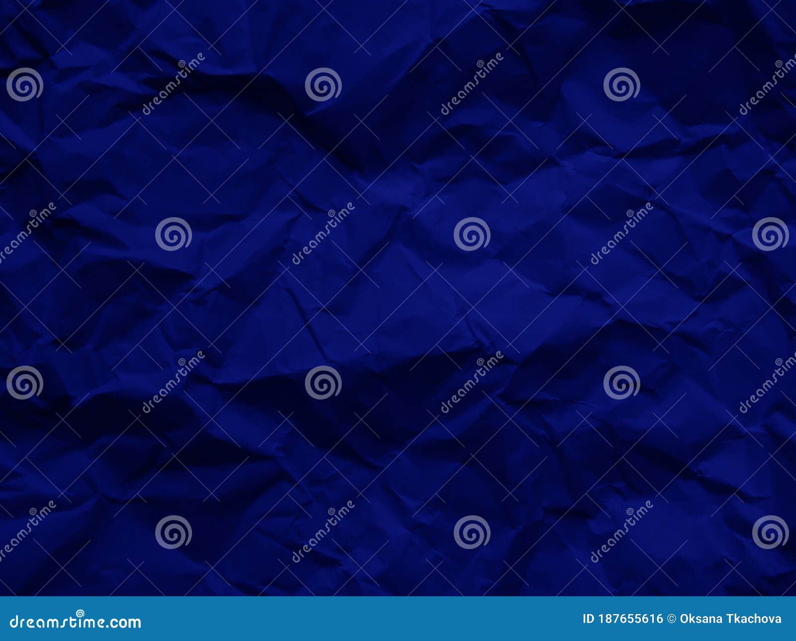 Blue Crumpled Paper Texture Background Stock Photo - Image of wallpaper ...