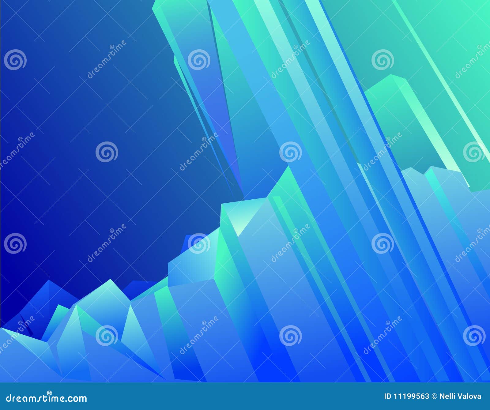 Blue crystal stock vector. Illustration of drawing, graphics - 11199563