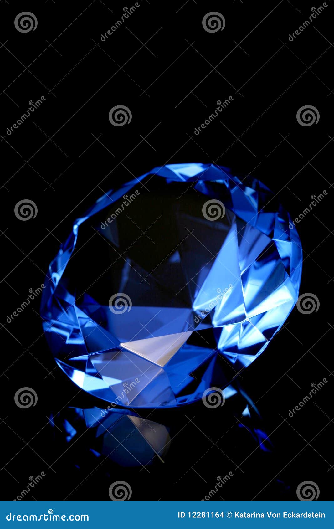 Blue crystal stock photo. Image of fashion, single, diamond - 12281164
