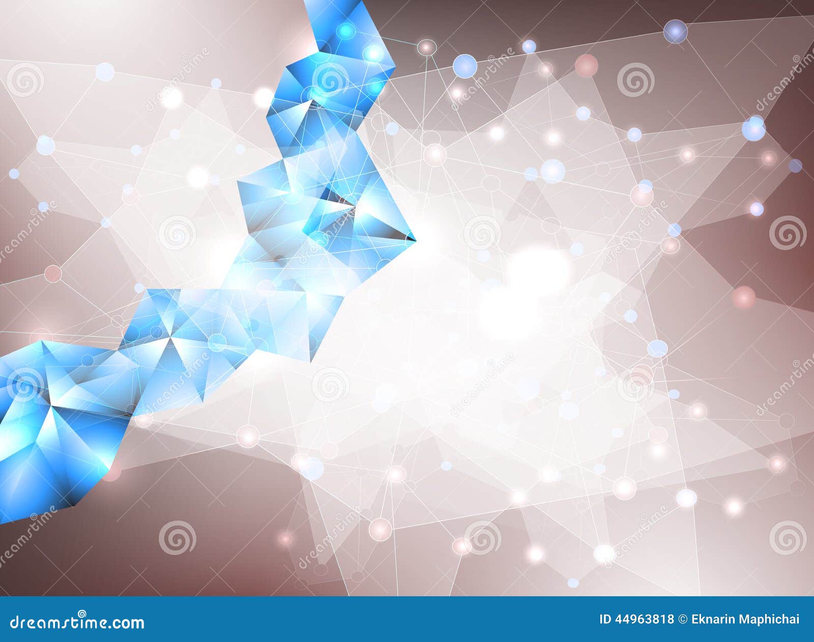 Blue Crystal Abstract Background Stock Illustration - Illustration of ...