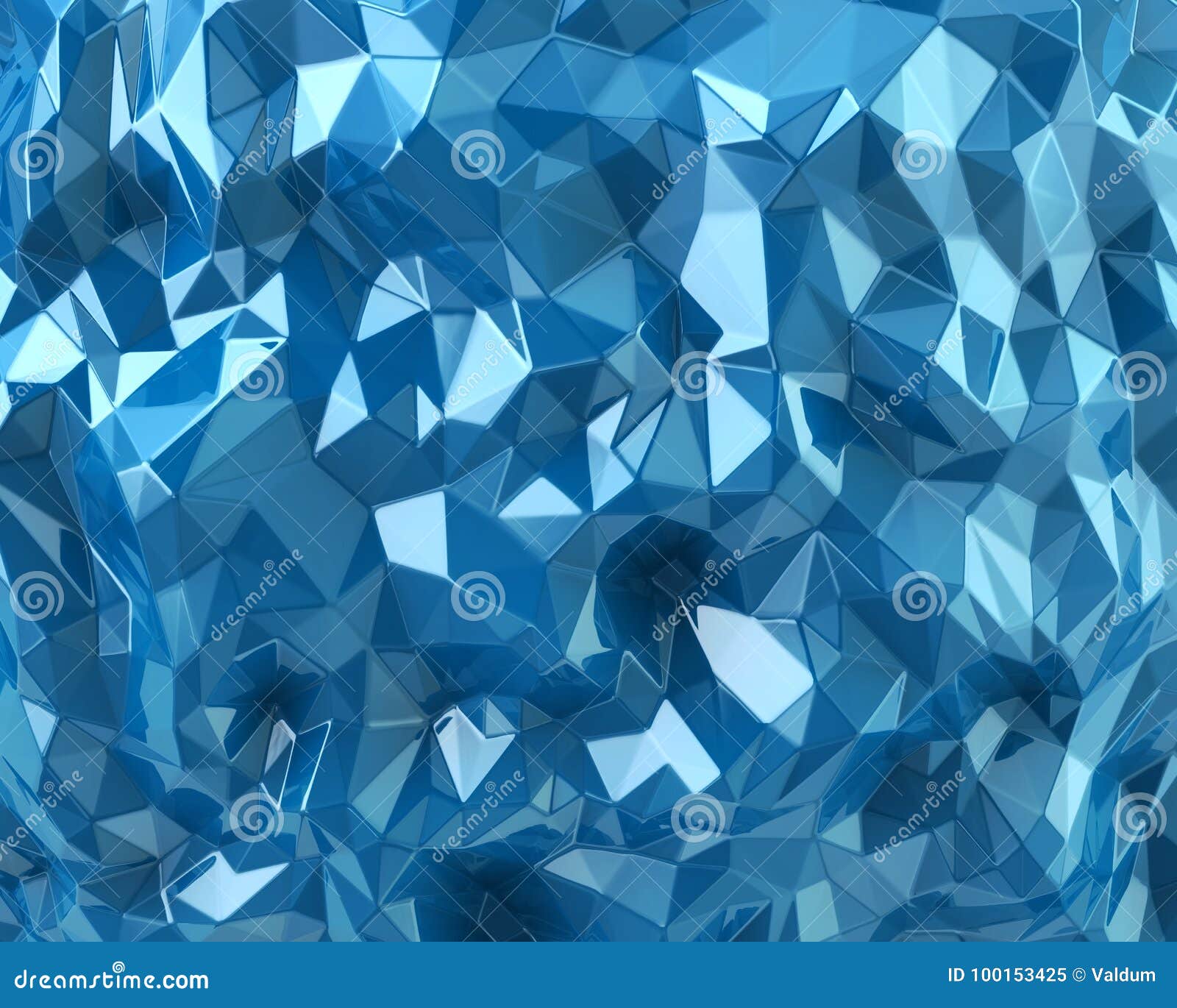 Crystal Background With Swoosh Gold Border Cartoon Vector ...