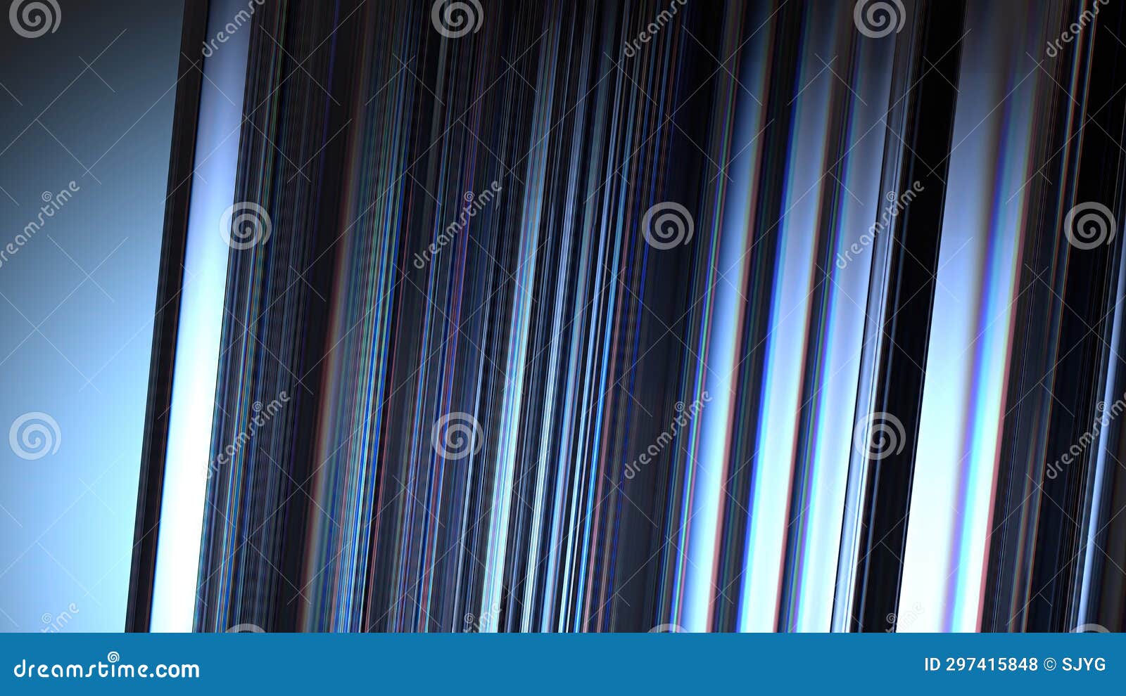 Blue Crystal Beautiful Cool Refraction and Reflection Elegant Modern 3D ...