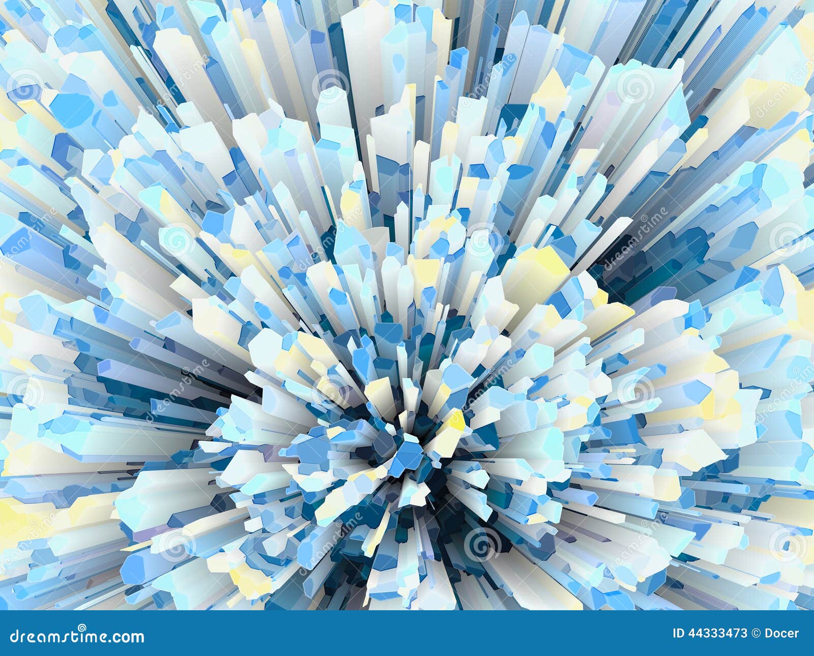 Blue Crystal Burst Abstract Texture Stock Illustration - Illustration ...