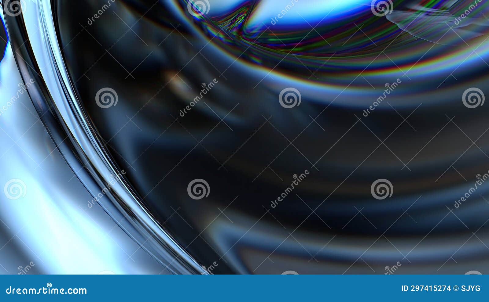 Blue Crystal Clear Transparent Refraction and Reflection Elegant Modern ...