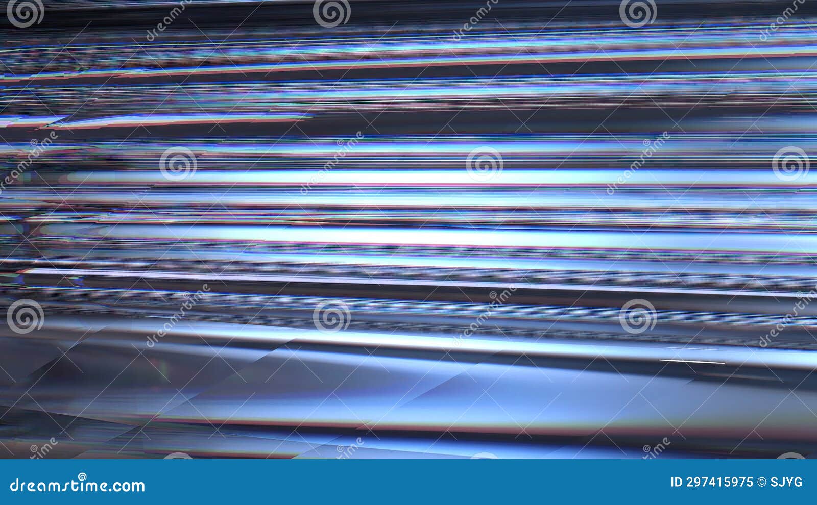 Blue Crystal Cool Clear Refraction and Reflection Elegant Modern 3D ...