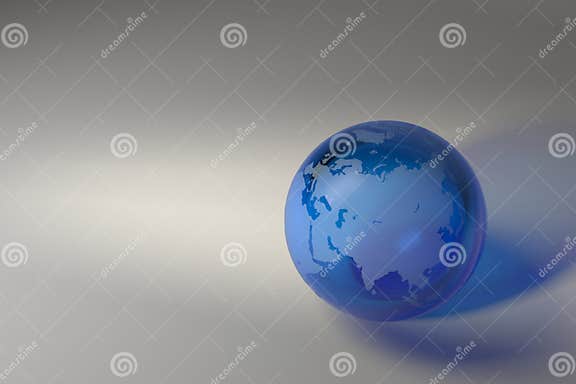 Blue Crystal Eurasia stock illustration. Illustration of world - 18114372