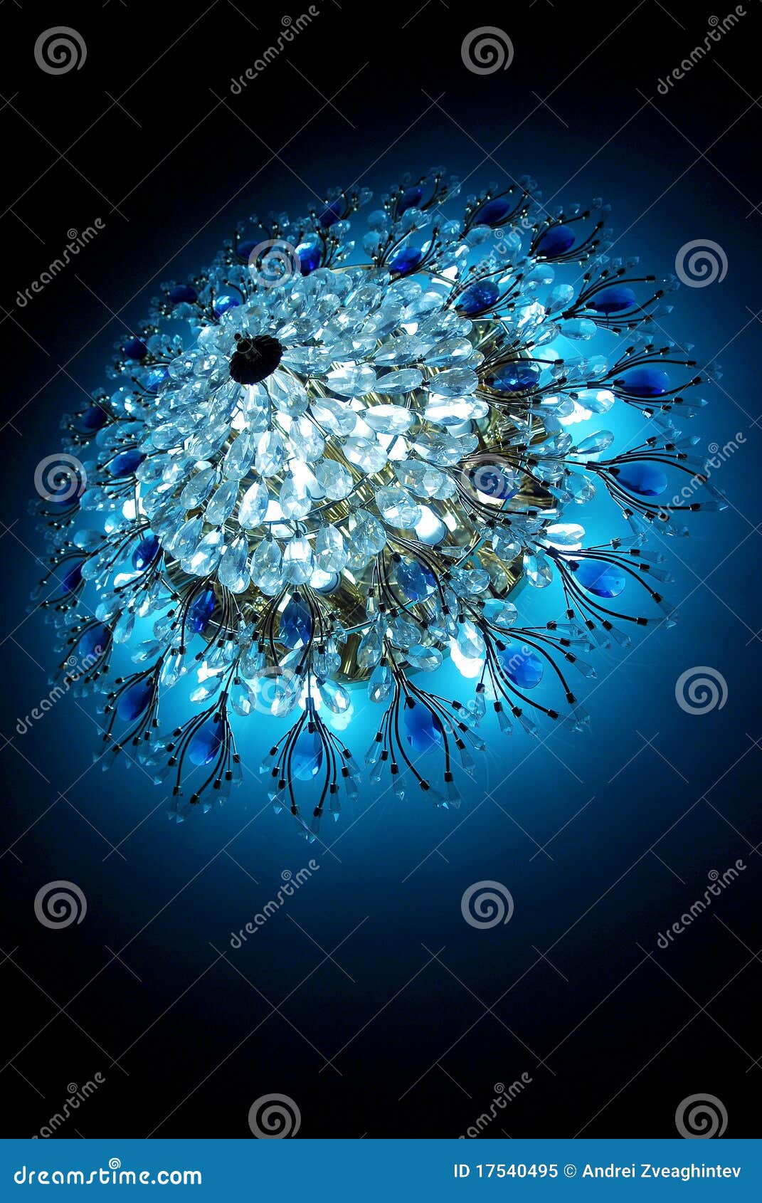 Blue crystal luster stock image. Image of bright, expensive - 17540495