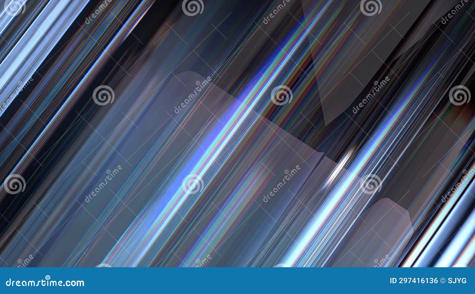 Blue Crystal Mysterious Transparent Refraction and Reflection Elegant ...