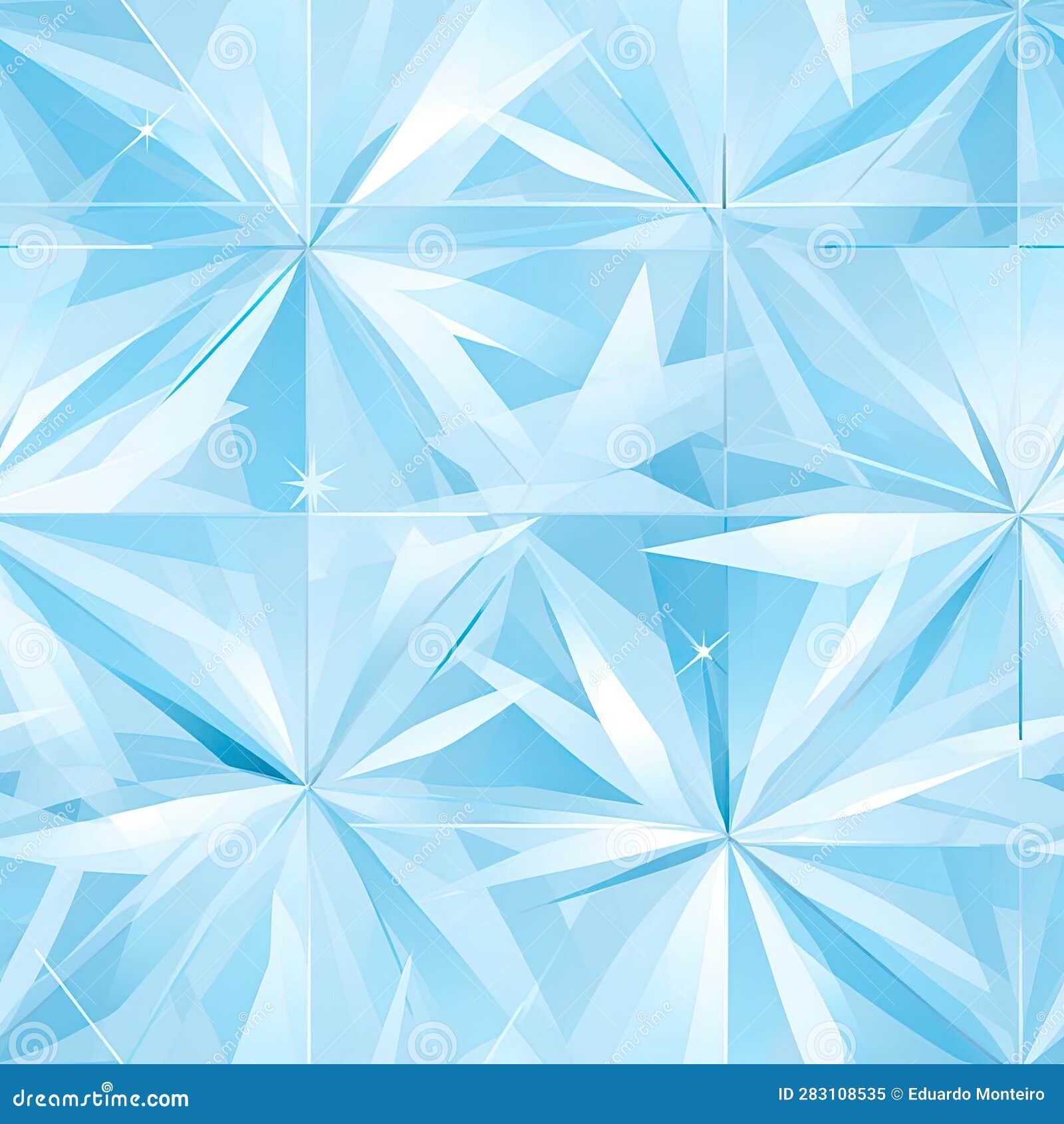 Blue Crystal Pattern with Cubist Shattered Planes (tiled) Stock ...