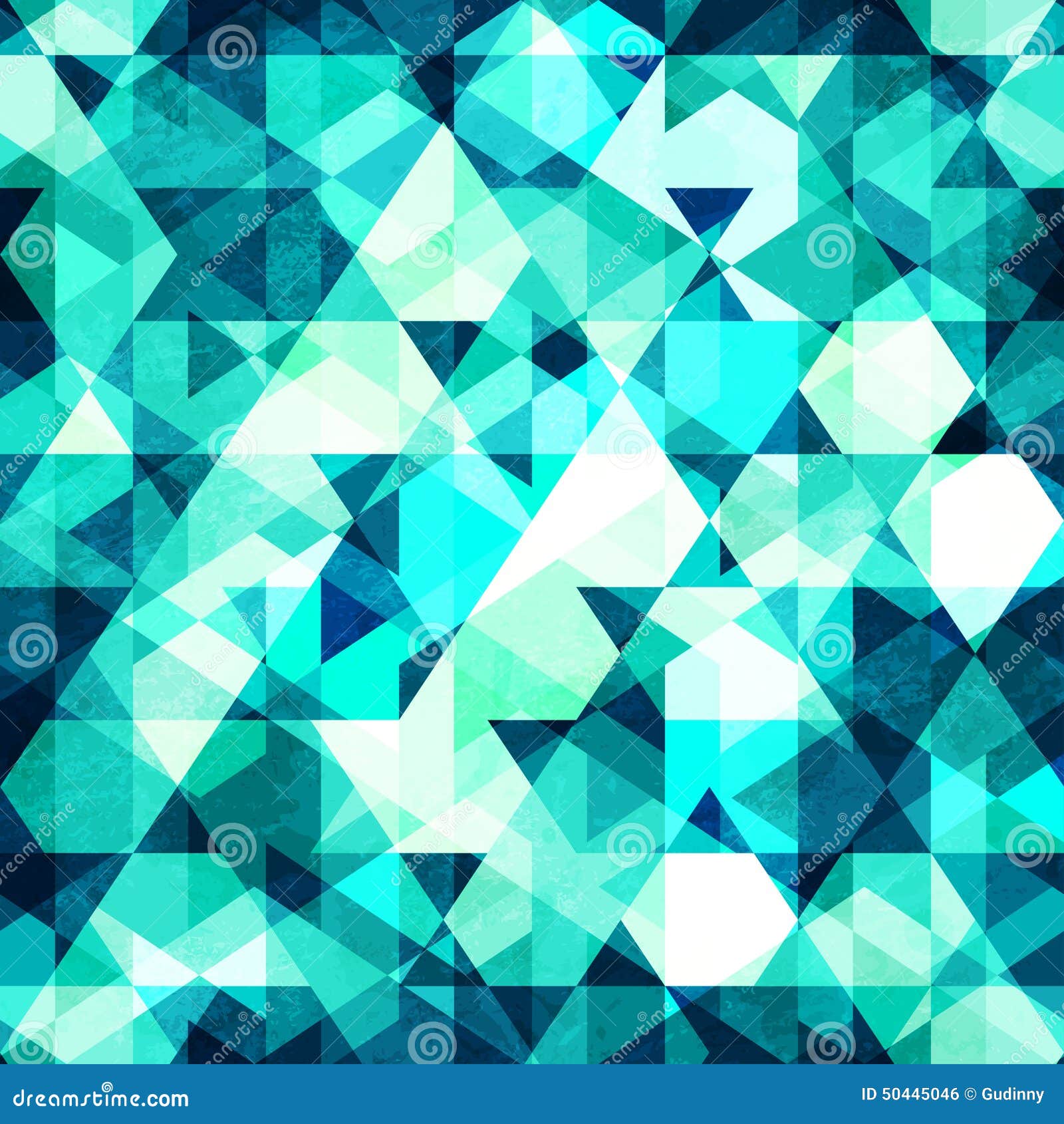 Blue Crystal Seamless Pattern Stock Vector - Illustration of abstract ...