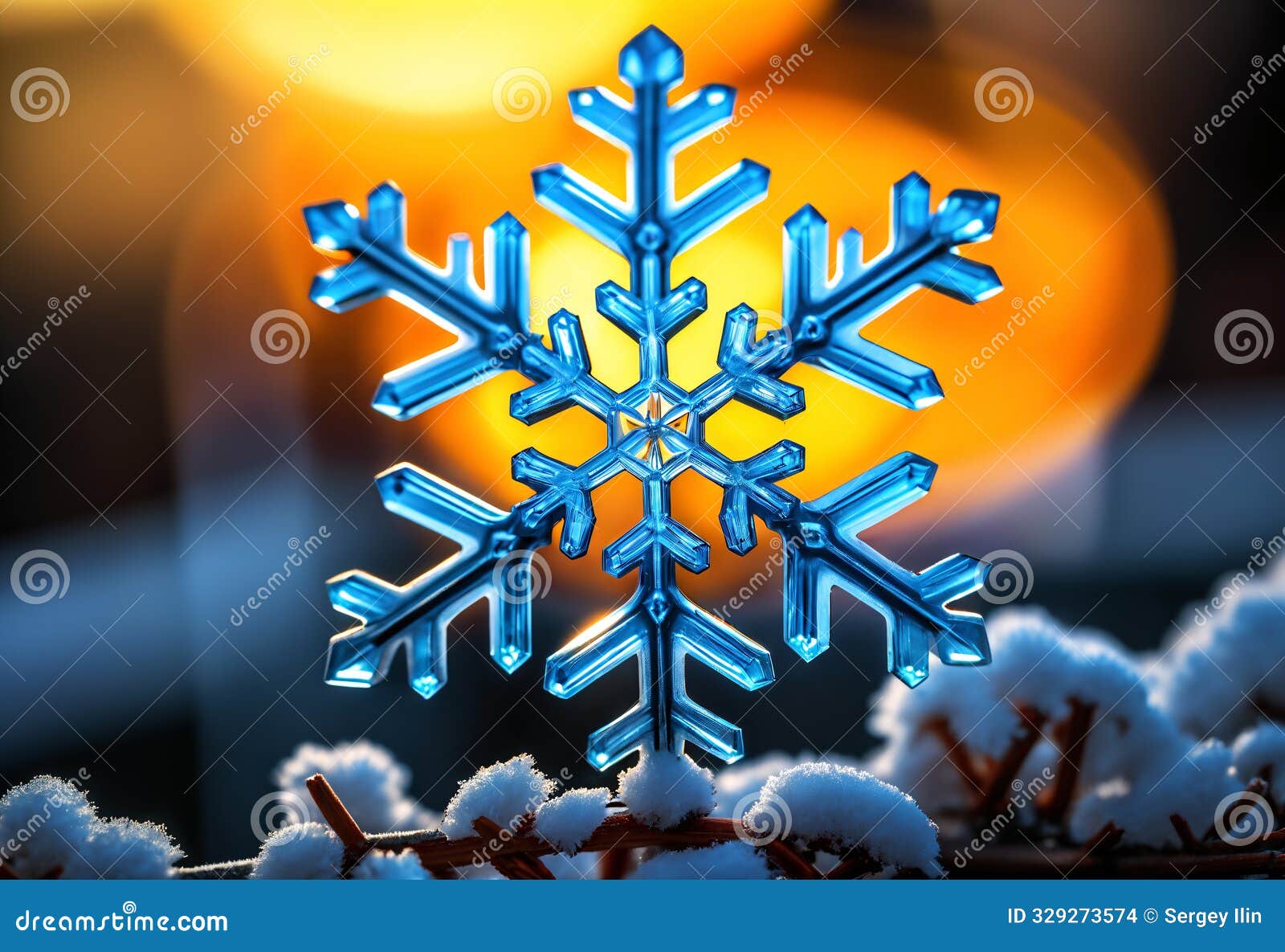 Icy Blue Crystal Hangings Bells Cute Vector Frame Seamless Border ...