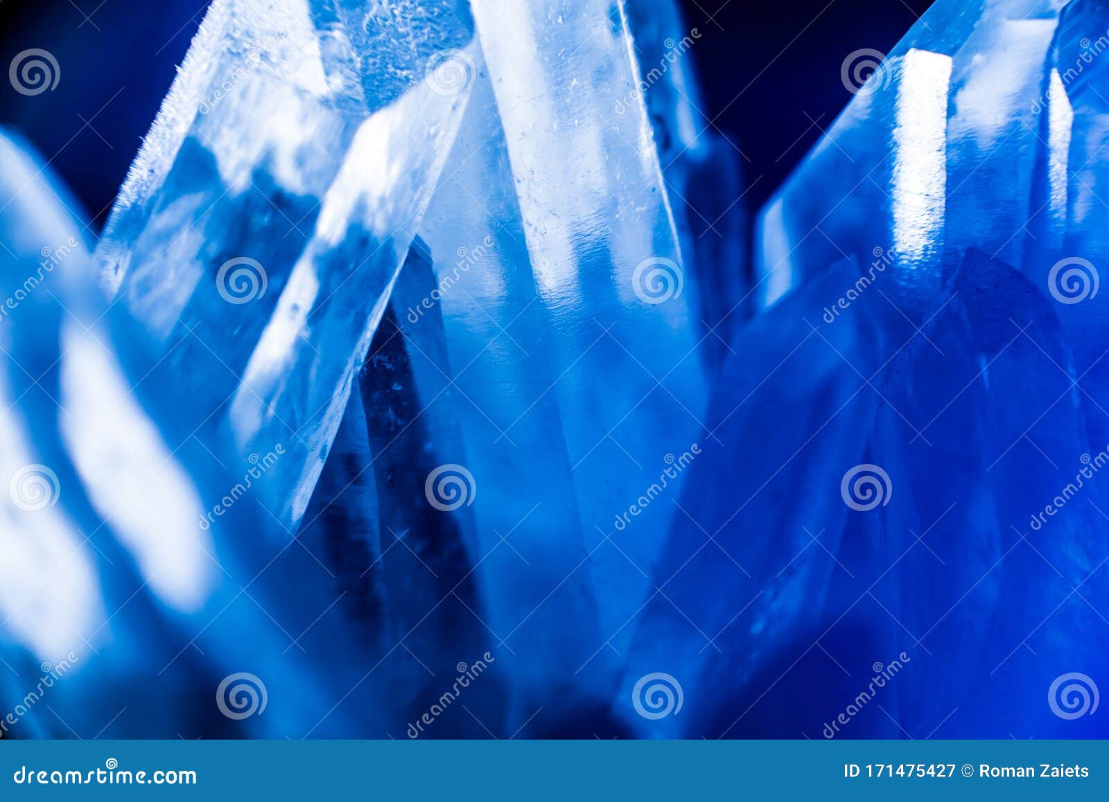 Blue Crystal Texture and Background. Beautiful Abstract Background ...