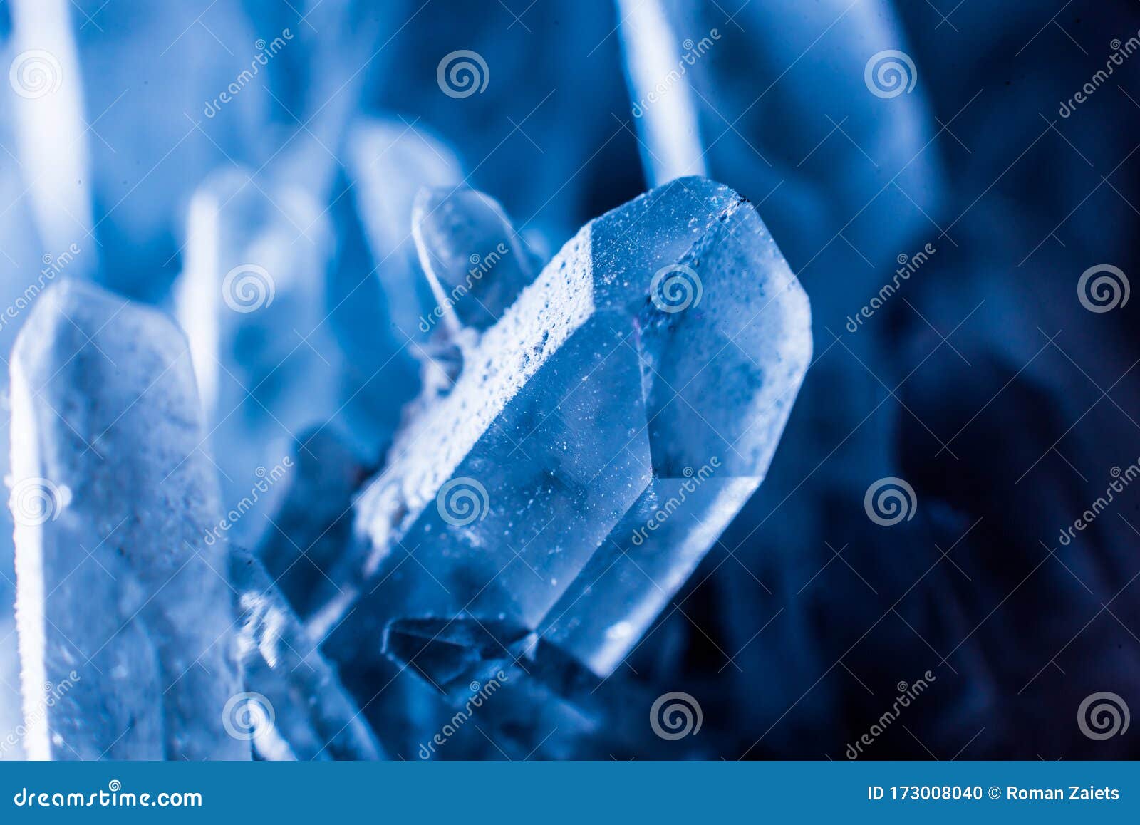 Blue Crystal Texture and Background. Beautiful Abstract Background ...