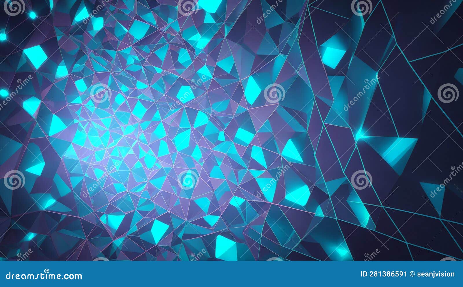 Blue Crystal Texture Gradient Interlaced Background, Mysterious Future ...