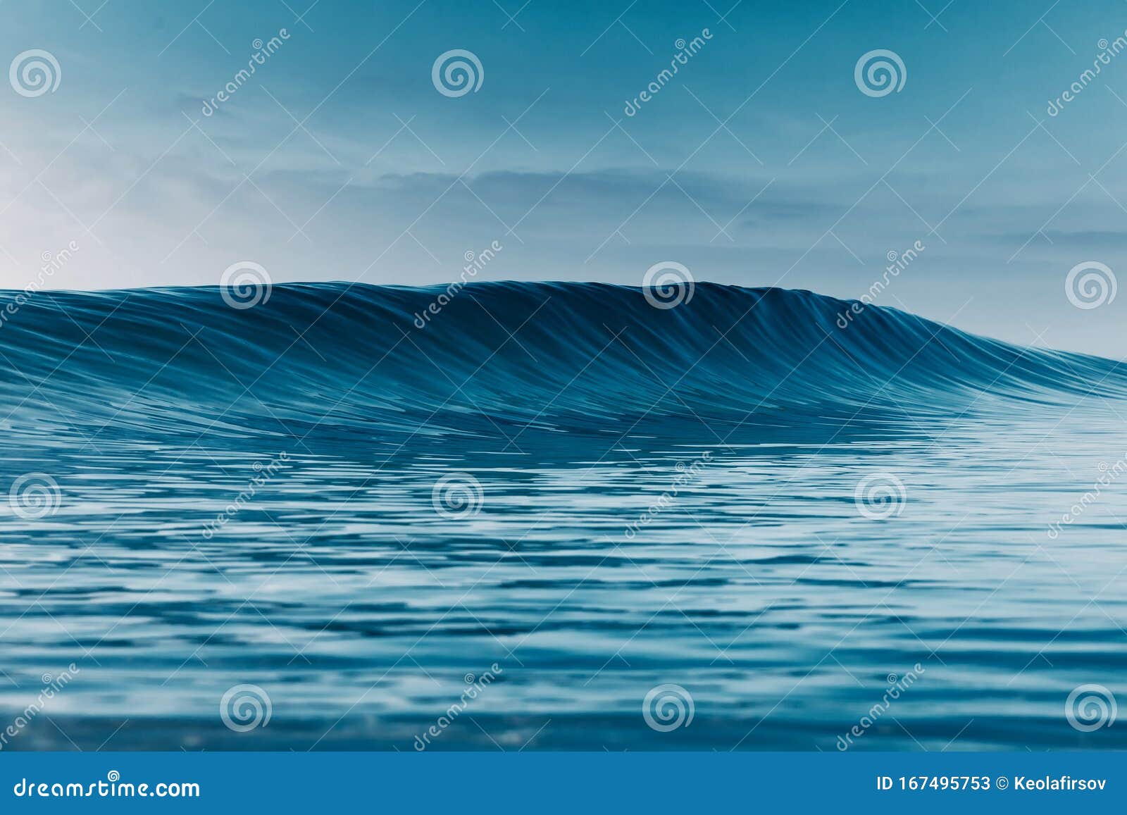 Blue Crystal Wave in Ocean. Breaking Wave and Sun Light Stock Image ...