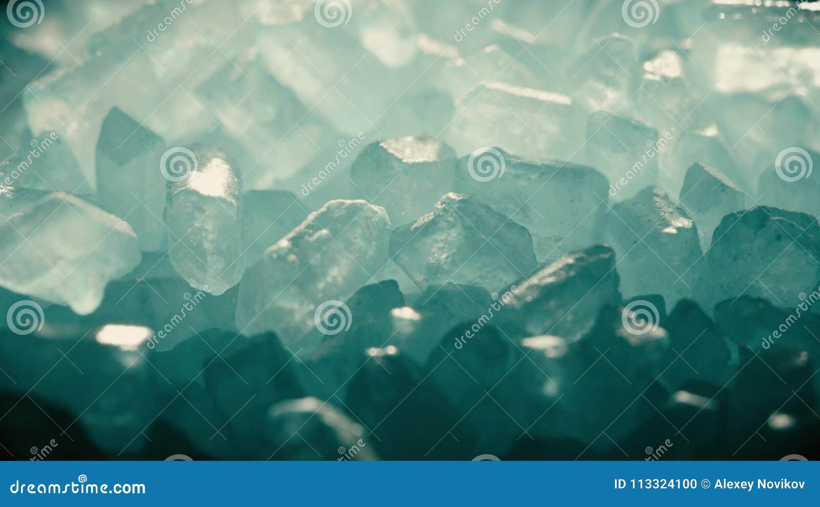Pile of Blue Crystals Close-up Shot Stock Photo - Image of geology ...
