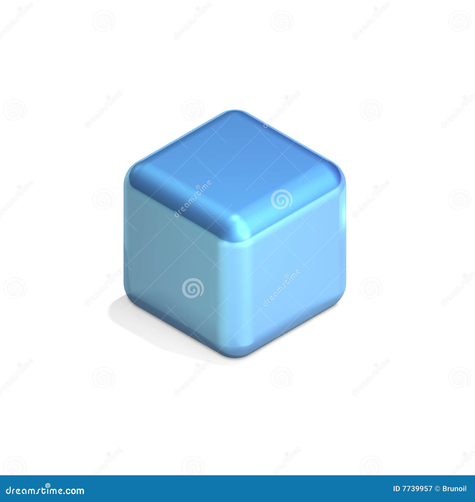 Blue Cube stock illustration. Illustration of render, data - 7739957
