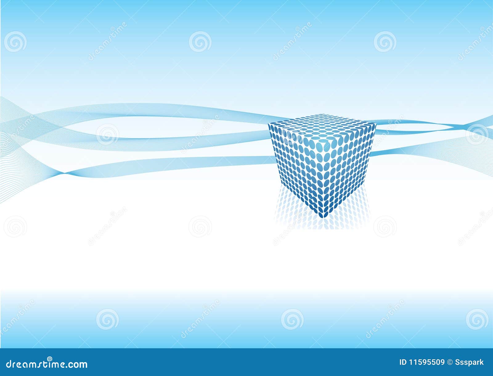 Blue cube abstract design stock vector. Illustration of letter - 11595509
