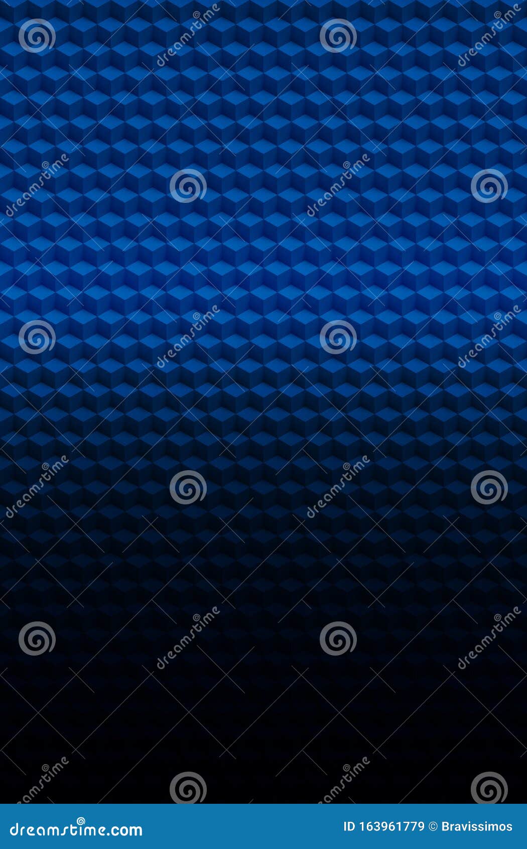 Blue Cube Geometric Pattern Abstract Background, Modern Template Stock ...