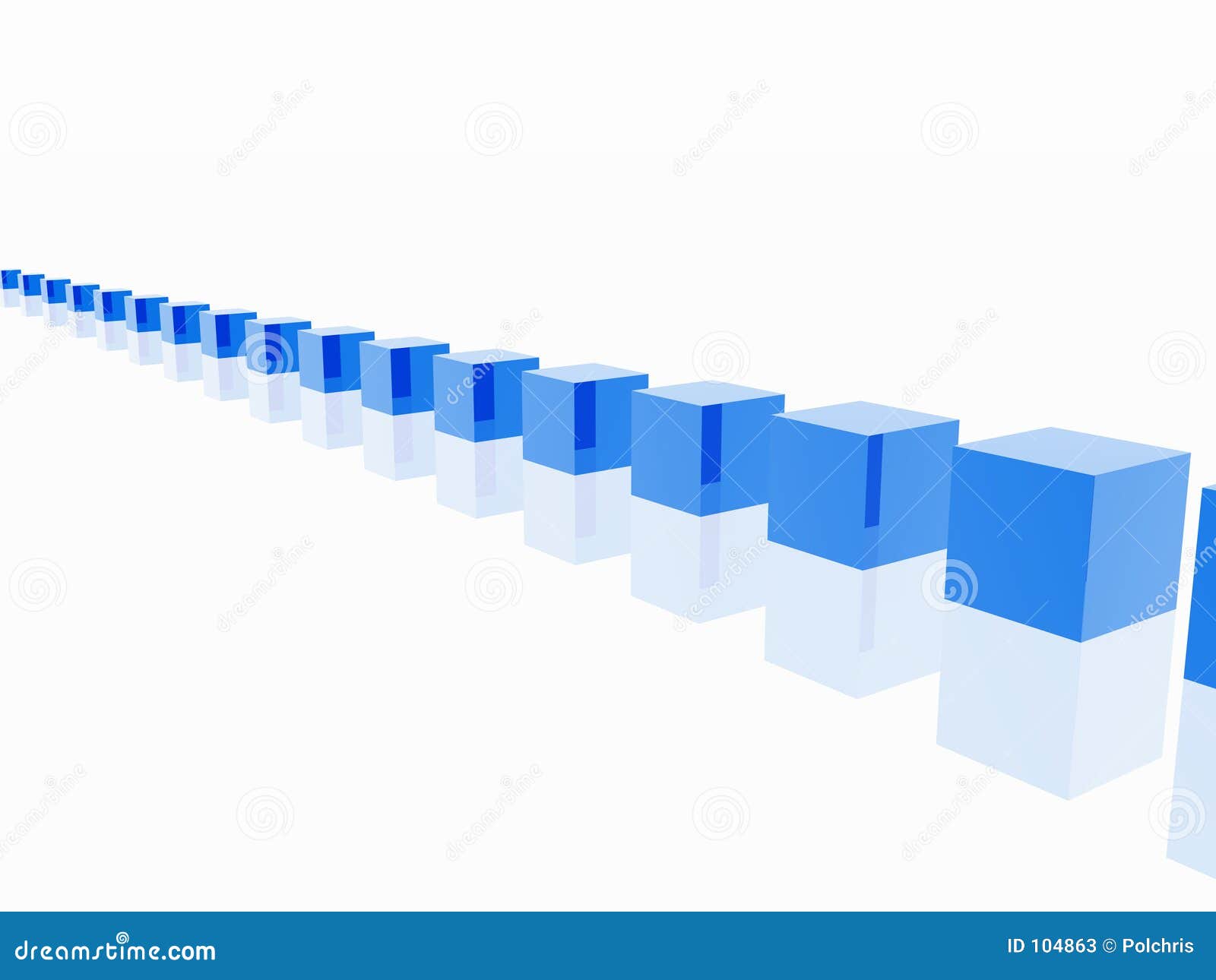 Blue Cubes stock illustration. Illustration of order, tile - 104863