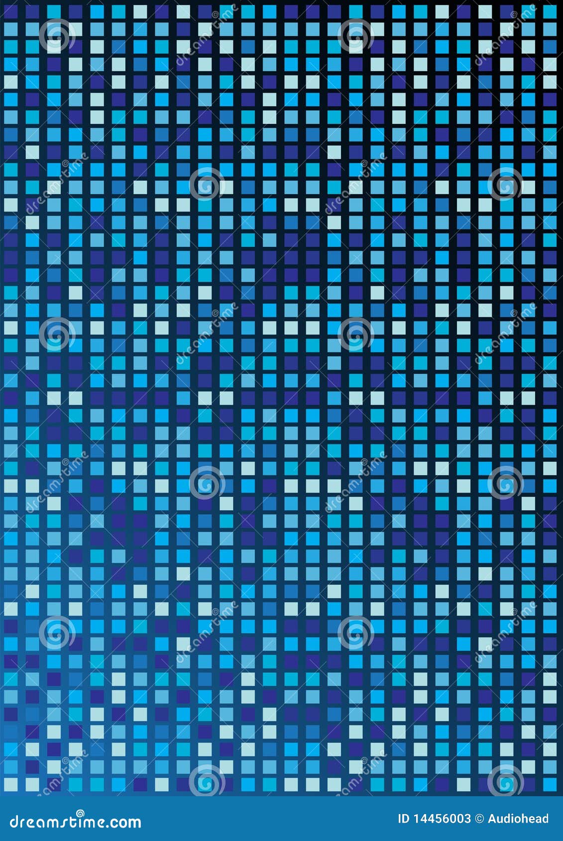 Blue Cubes stock vector. Illustration of frequency, gradient - 14456003