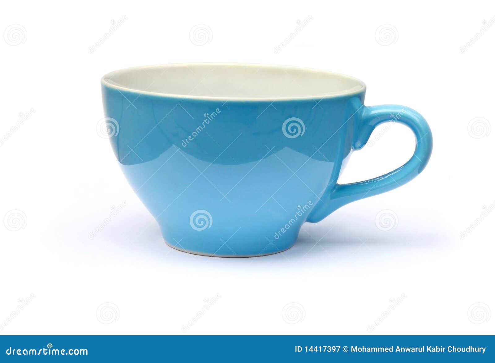 Blue cup stock image. Image of everyday, drinking, clay - 14417397