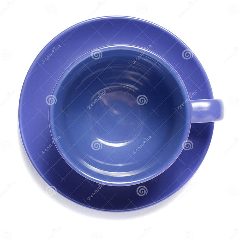 Blue_cup stock image. Image of empty, isolated, white - 21709373