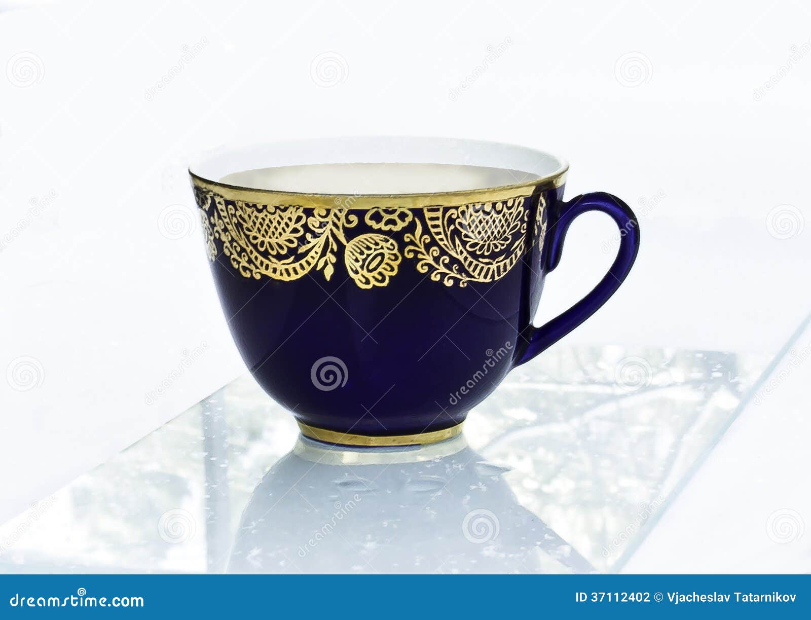 Blue Cup of tea stock photo. Image of curve, home, color - 37112402
