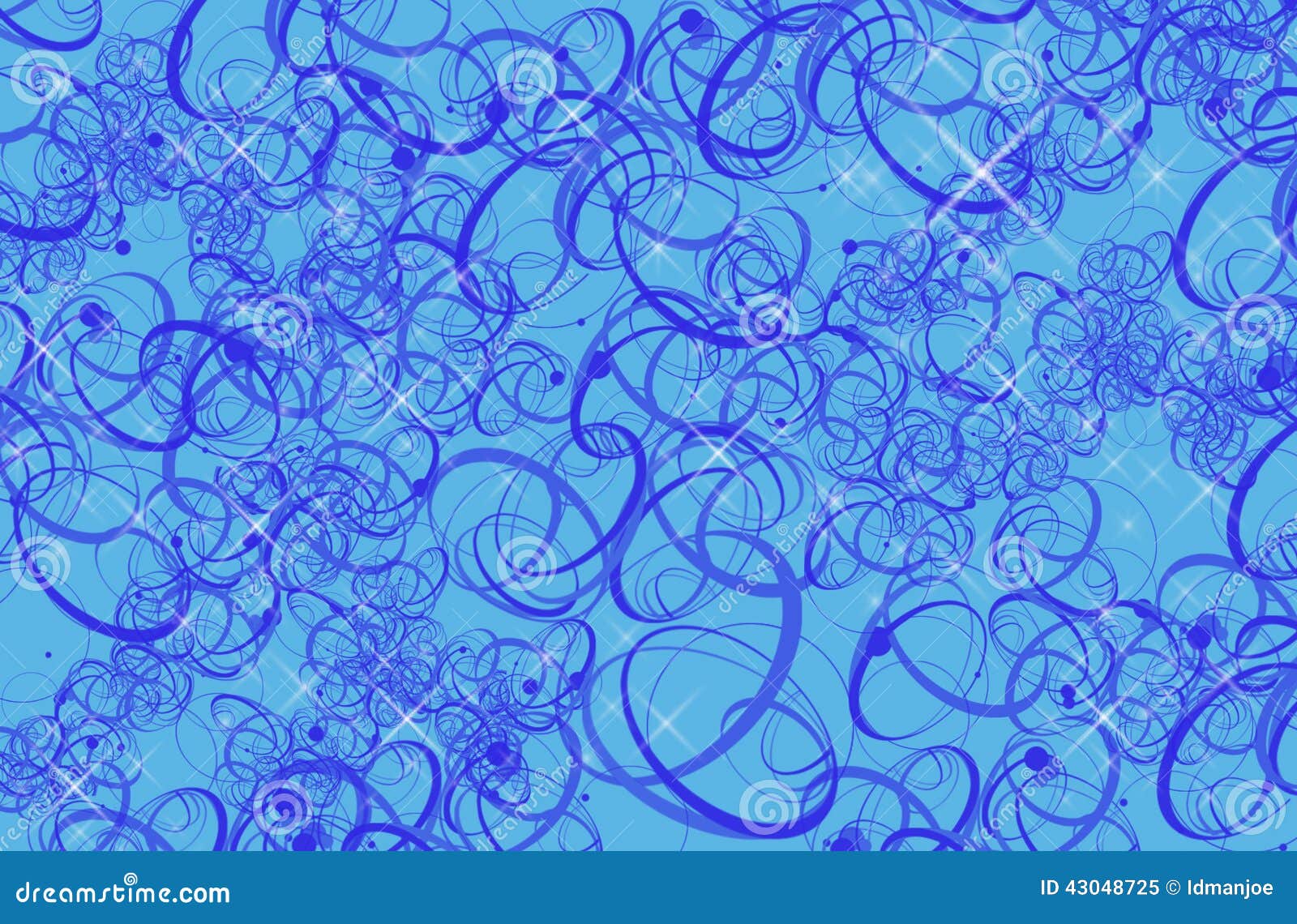 Blue curl line stock illustration. Illustration of concept - 43048725