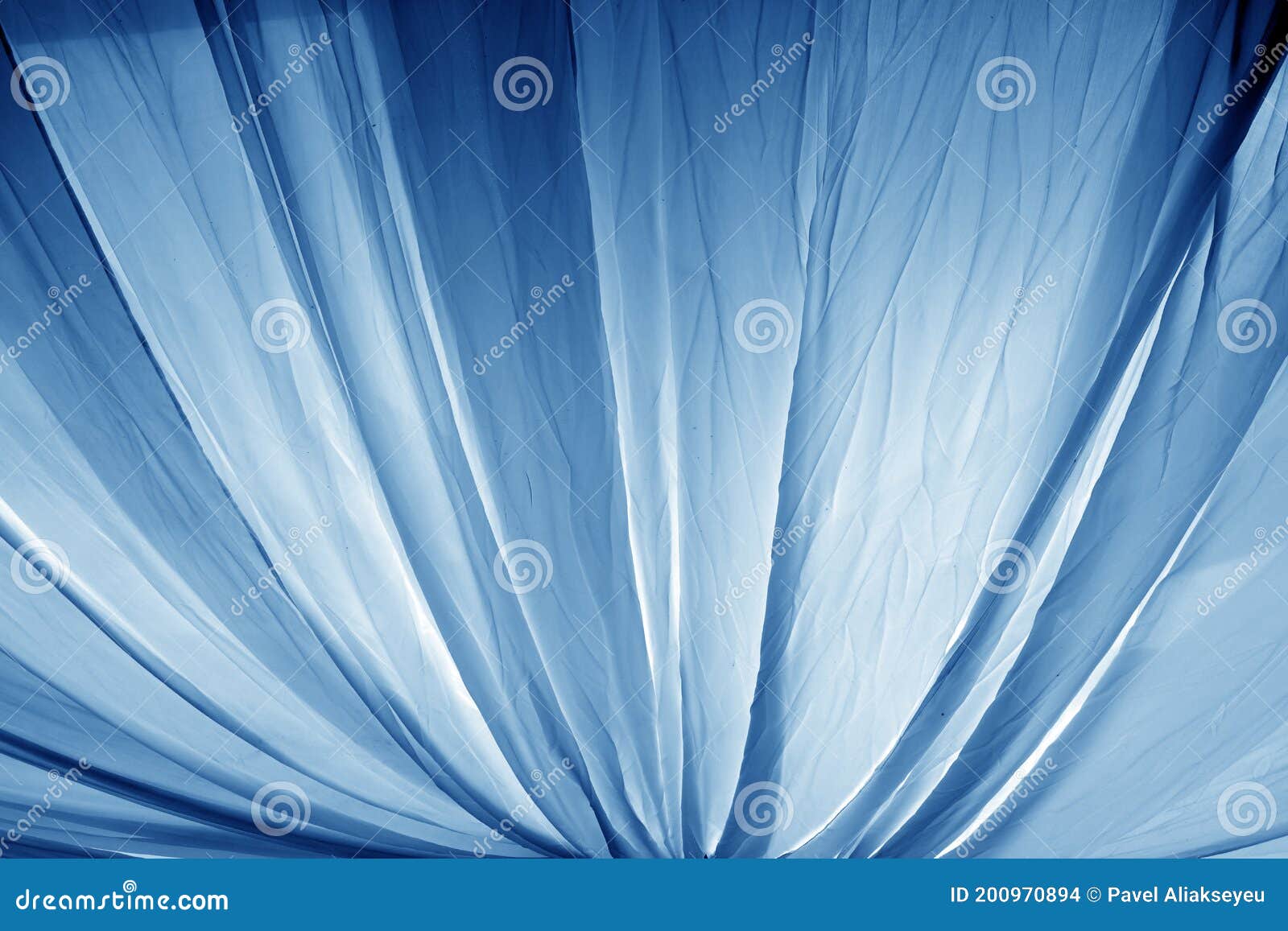 Blue curtains texture stock photo. Image of show, decor - 200970894