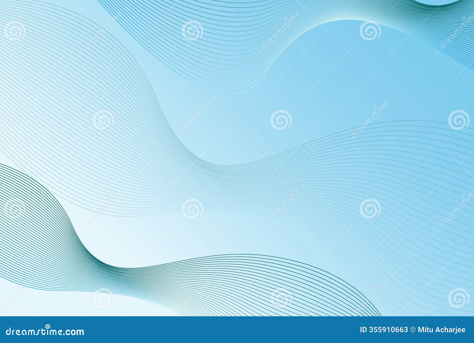 Blue Curve Abstract Line Background Stock Vector - Illustration of ...