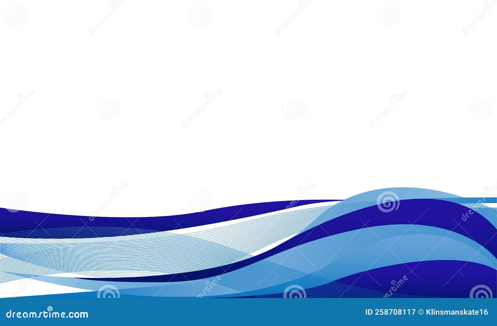 Blue Curve Wave Abstract Backdrop Design Stock Vector - Illustration of ...