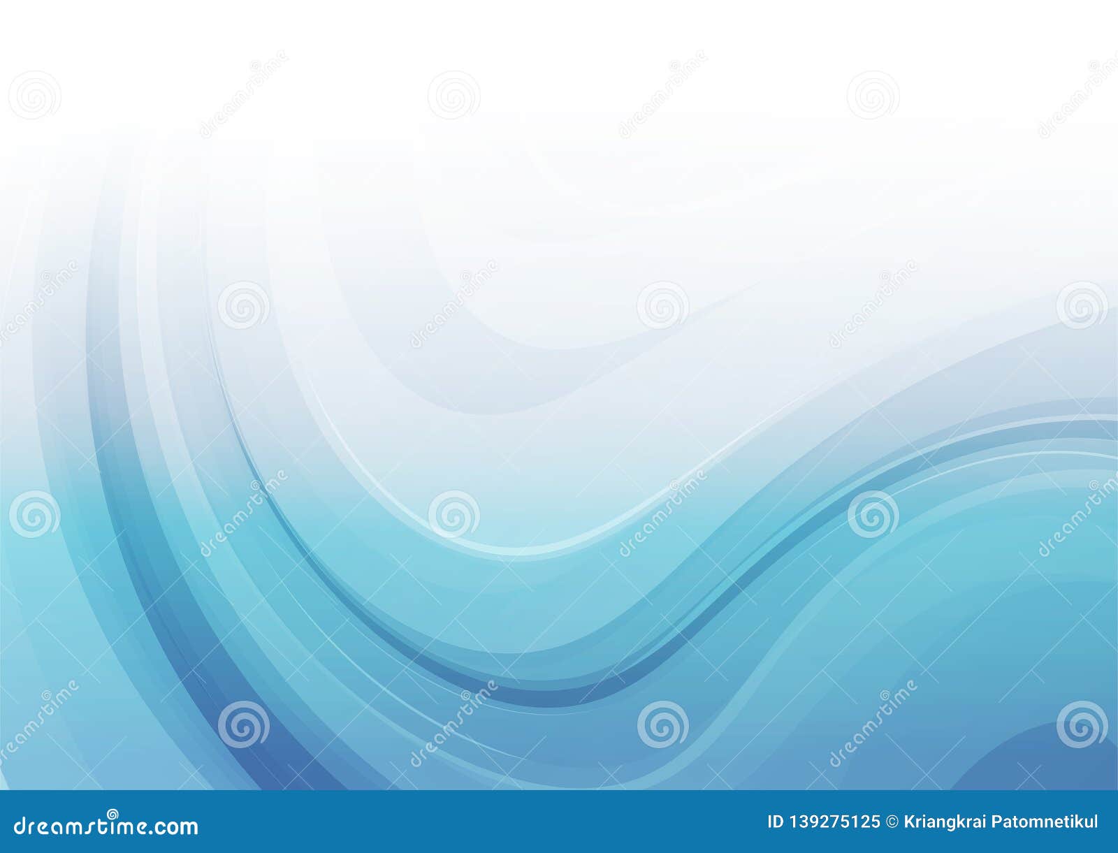 Blue Curved Abstract Background Stock Vector - Illustration of ...