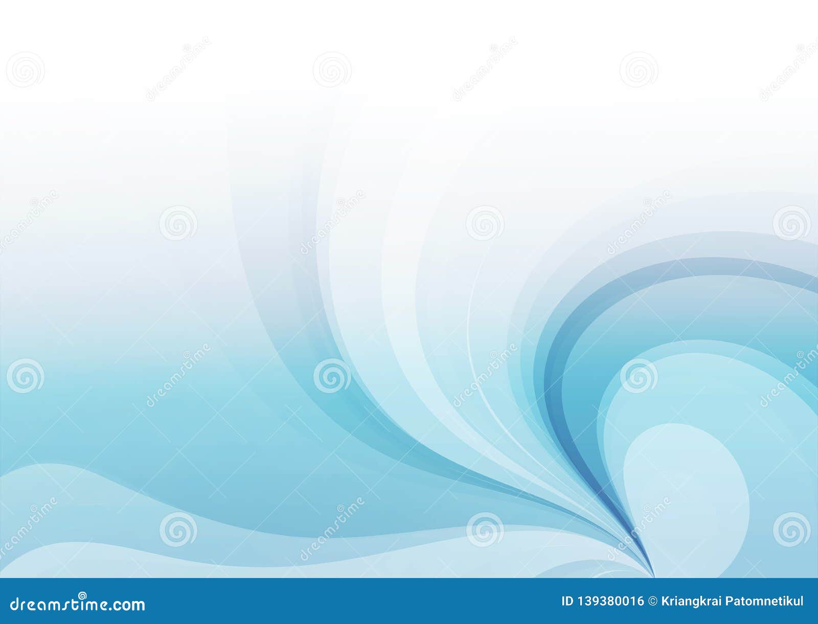 Blue Curved Abstract Background Stock Vector - Illustration of modern ...