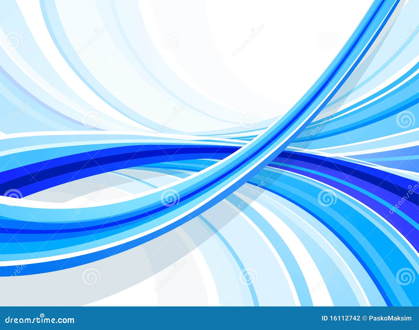 Blue curved background stock vector. Illustration of white - 16112742
