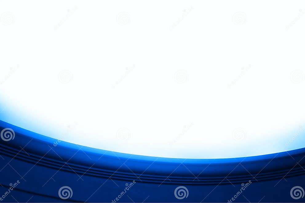 Blue Curved Bottom with Glowing Top Background Stock Illustration ...