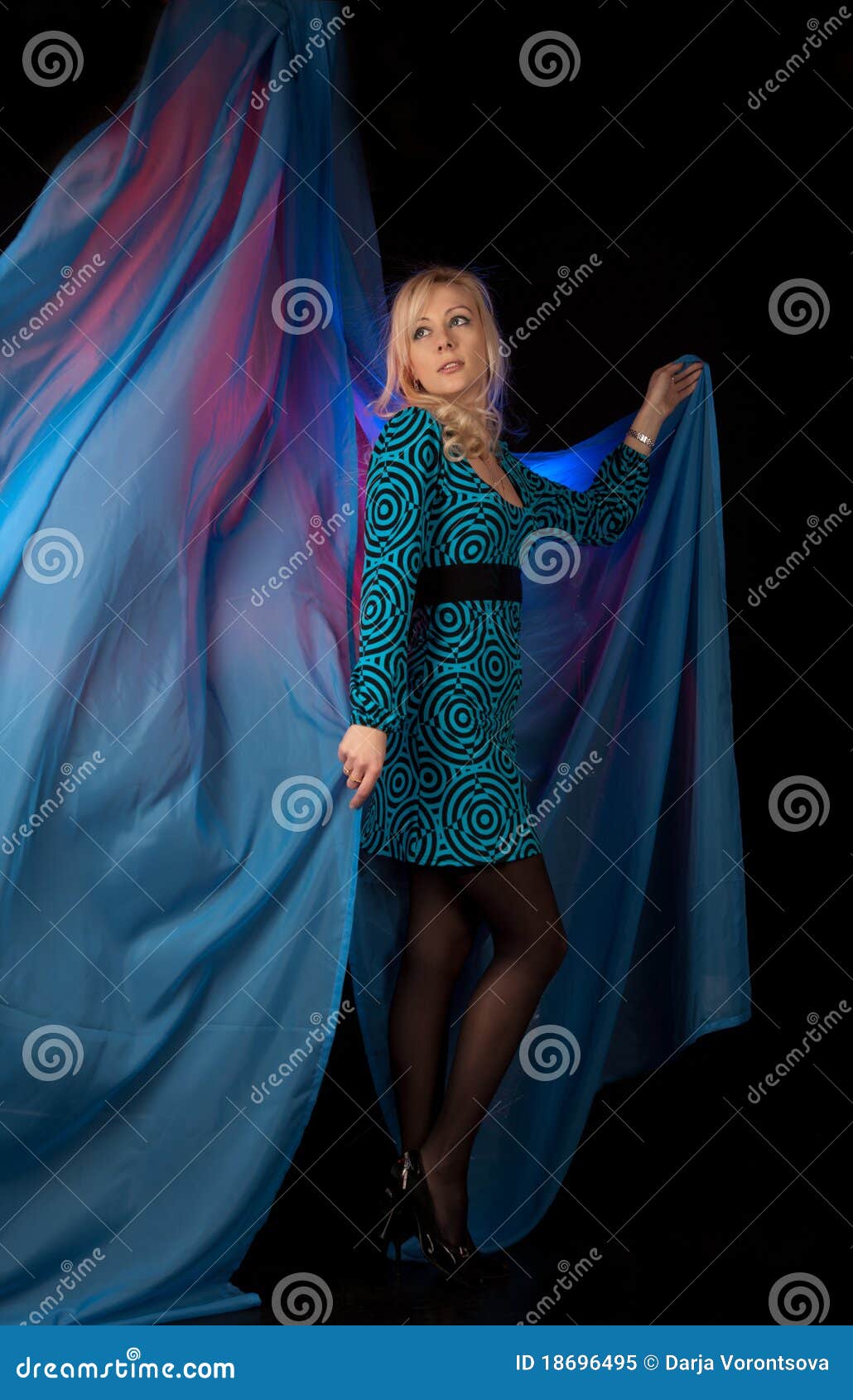 Blue curves stock image. Image of posing, young, light - 18696495
