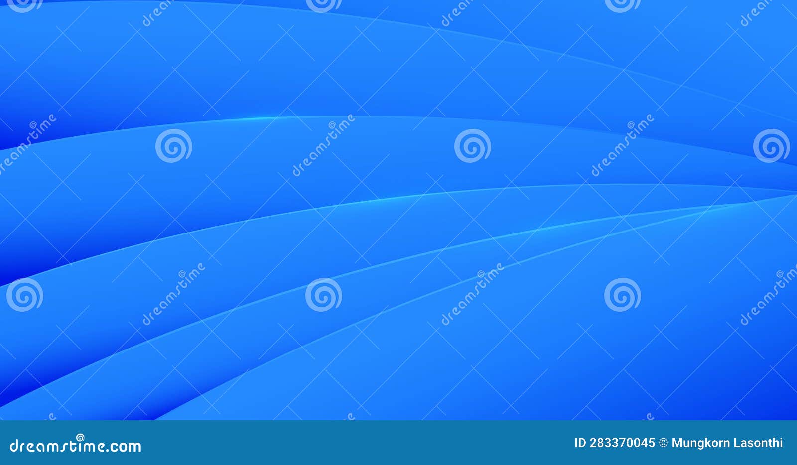 Blue Curvy Paper Layer Abstract Background. Modern Landing Page ...