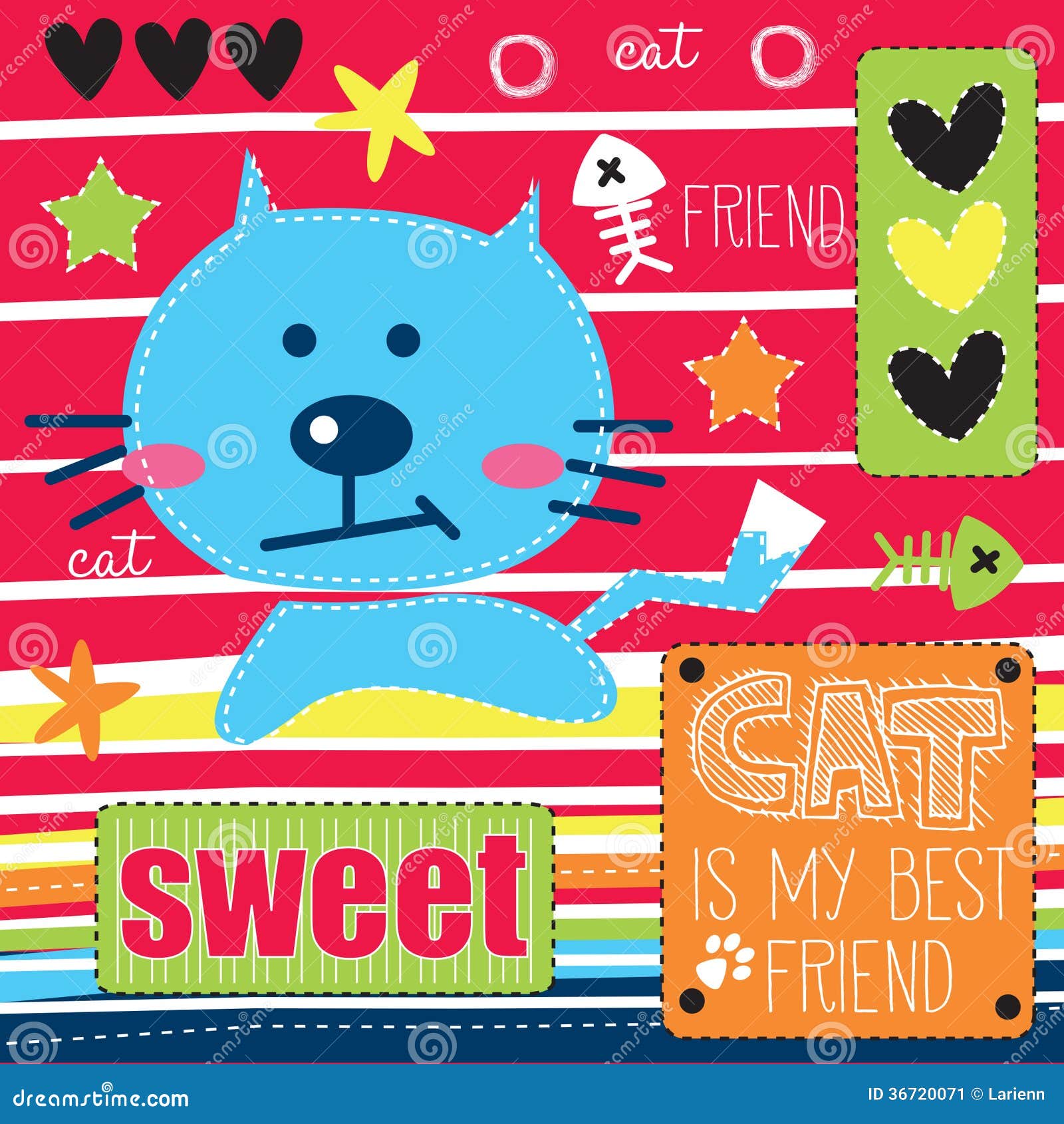 Blue Cute Vinca Periwinkle Floral Frame Vector Illustration ...