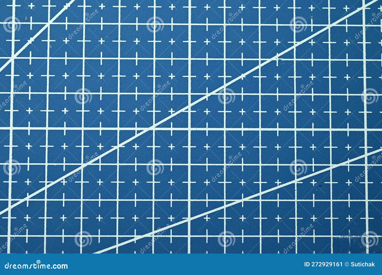 Blue Cutting Mat, Equipment for Office Stock Image - Image of close ...