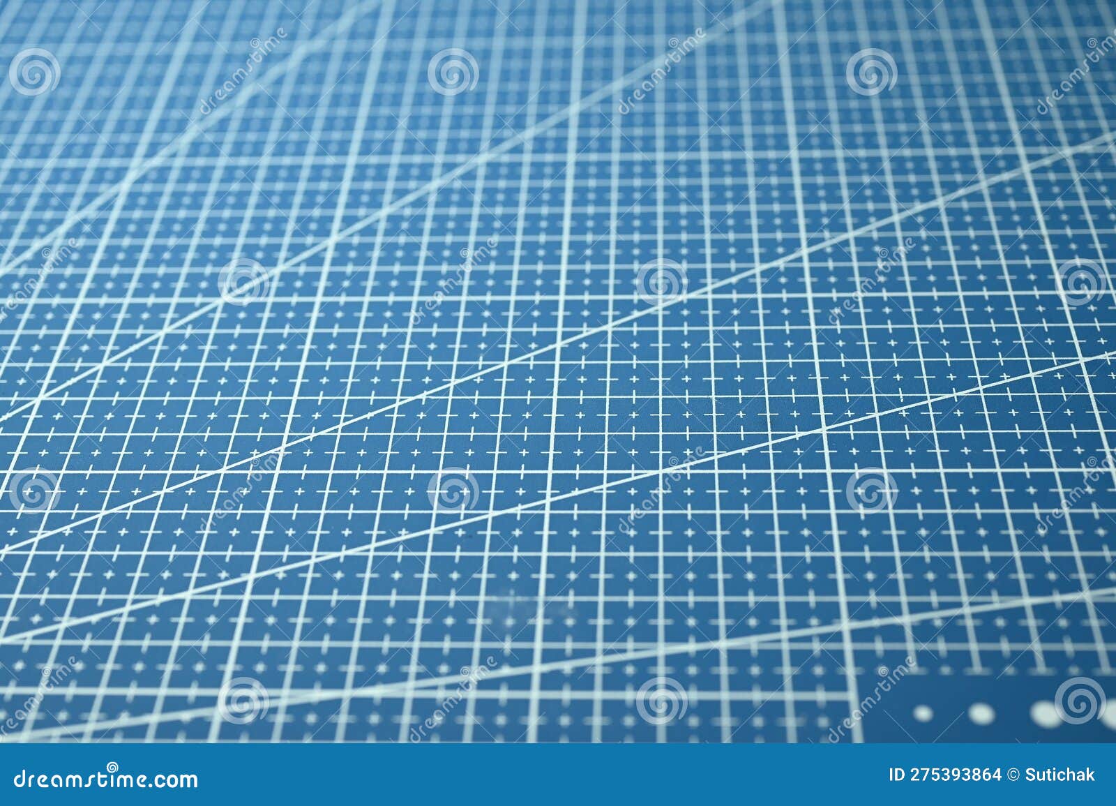 Close Up Blue Cutting Mat, Equipment for Office Stock Photo - Image of ...
