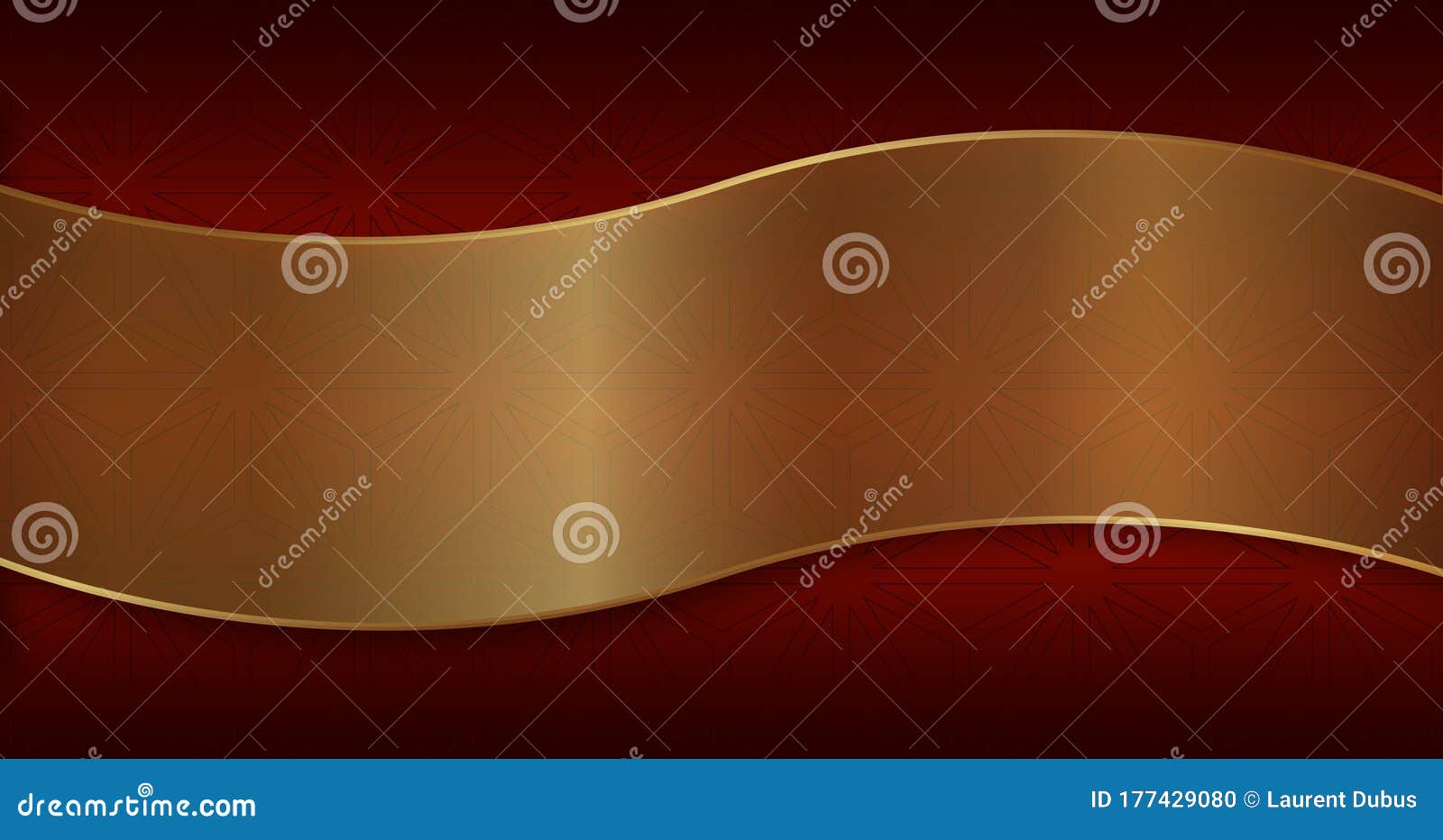 Abstract Red,dark Red and Gold Background with a Floral Texture in the ...