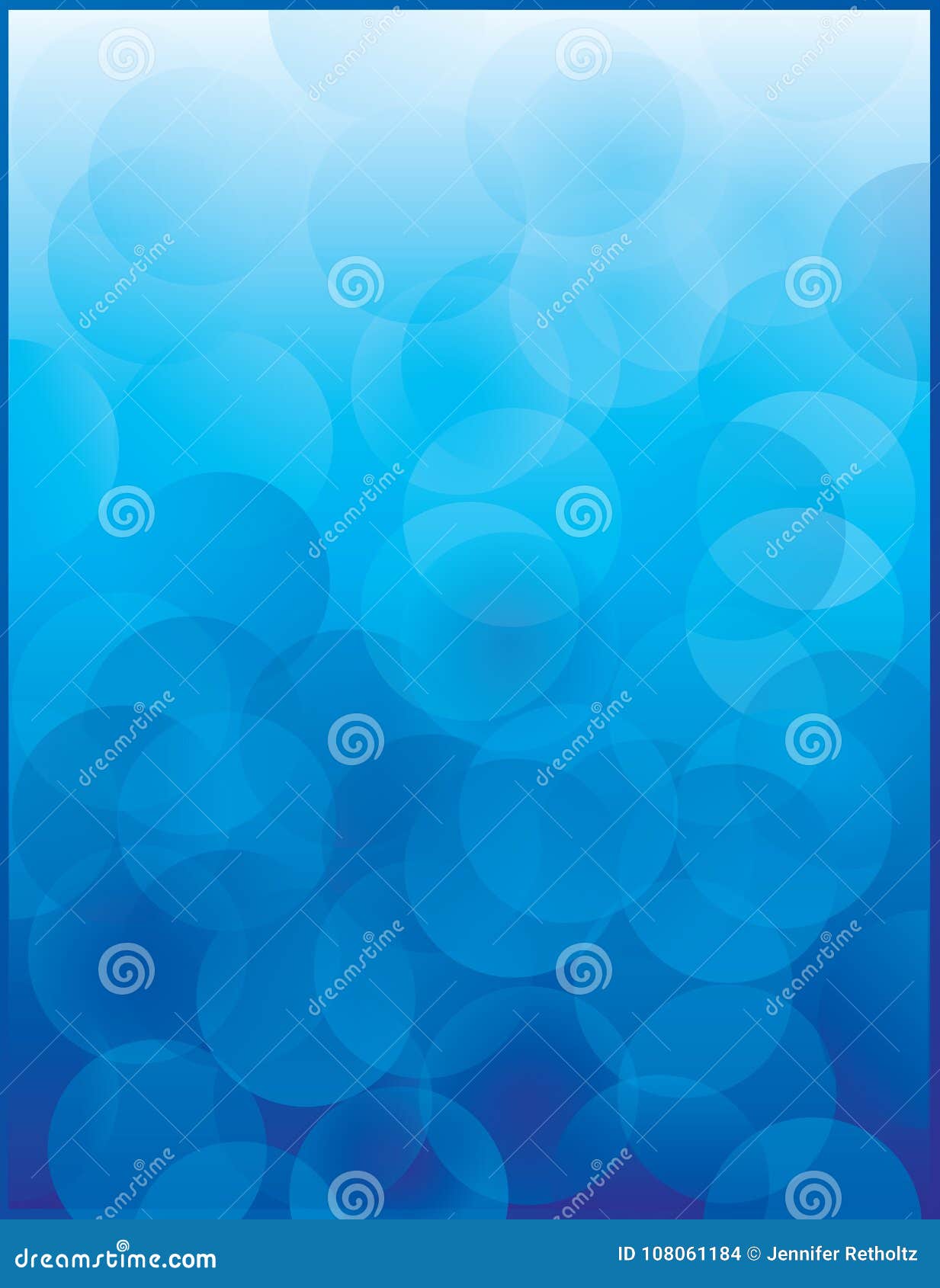 Blue Cyan Gradient Circles, Lights, Bubbles, Poster Background Stock ...