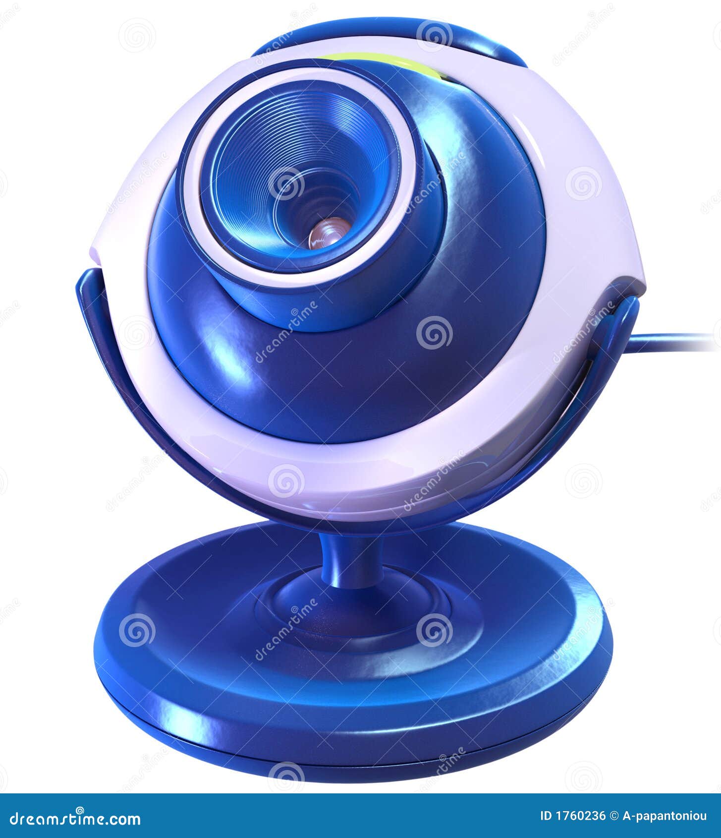 Blue Cyber Camera stock photo. Image of connect, accesory - 1760236