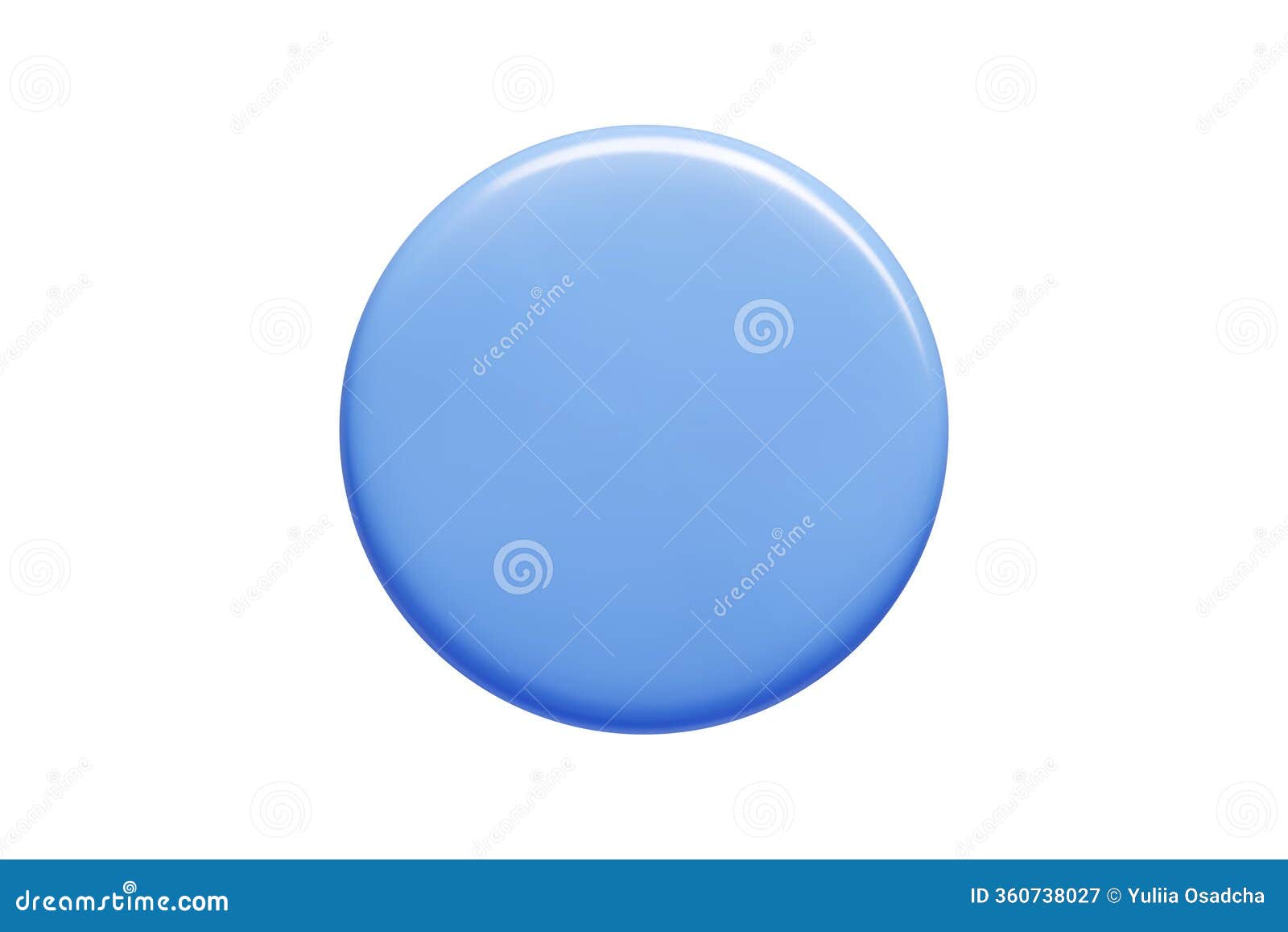 Blue 3d Callout Banner in Circular Shape with Gradient Shading. Vector ...