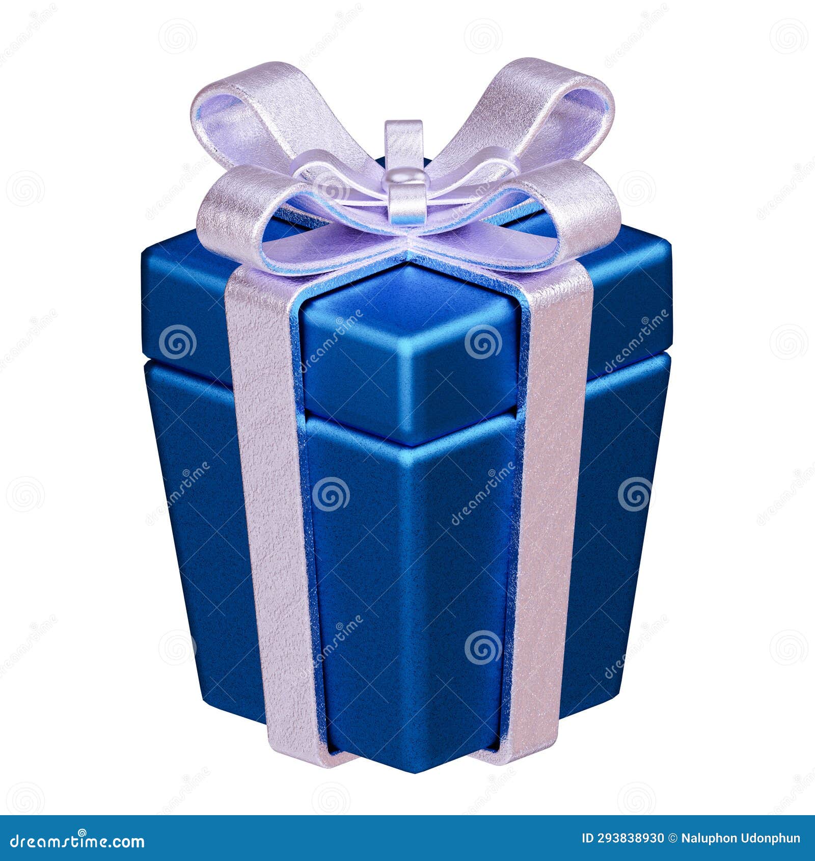 Blue 3d gift box stock photo. Image of sale, package - 293838930