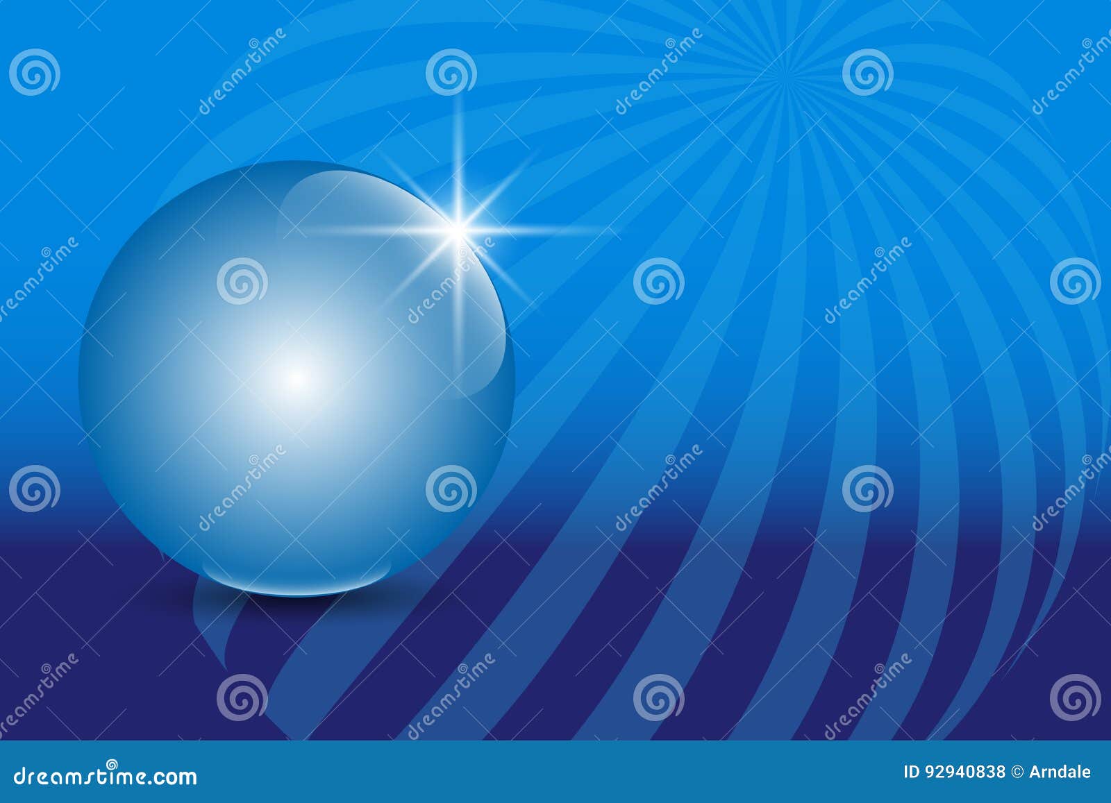 Blue 3D Globe Sphere on an Abstract Technology Blue Background Stock ...